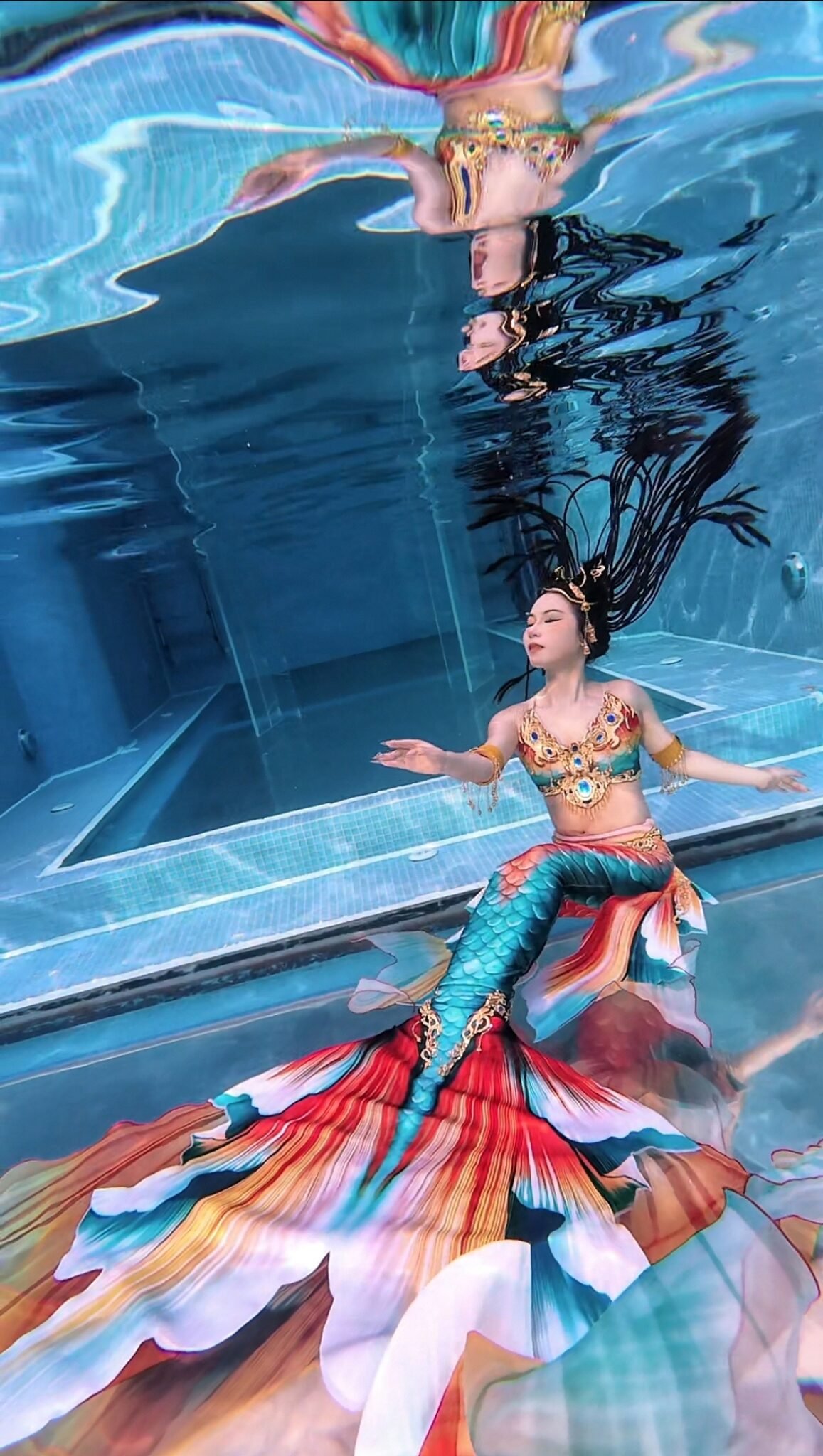 Original Exotic Cleopatra-style Siren Fantasy Mermaid Tail Performance ...