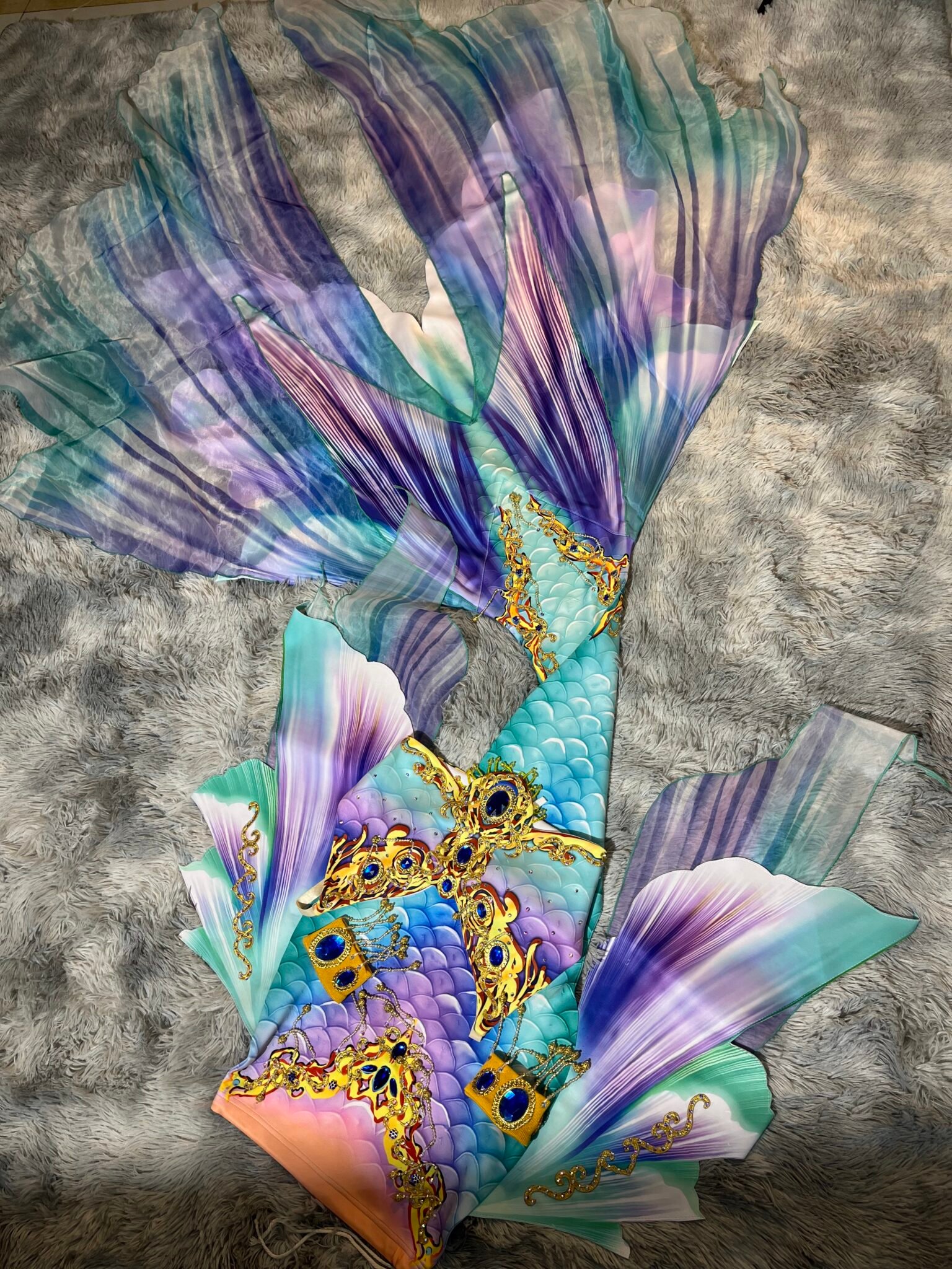 Original Exotic Cleopatra-style Siren Fantasy Mermaid Tail Performance ...