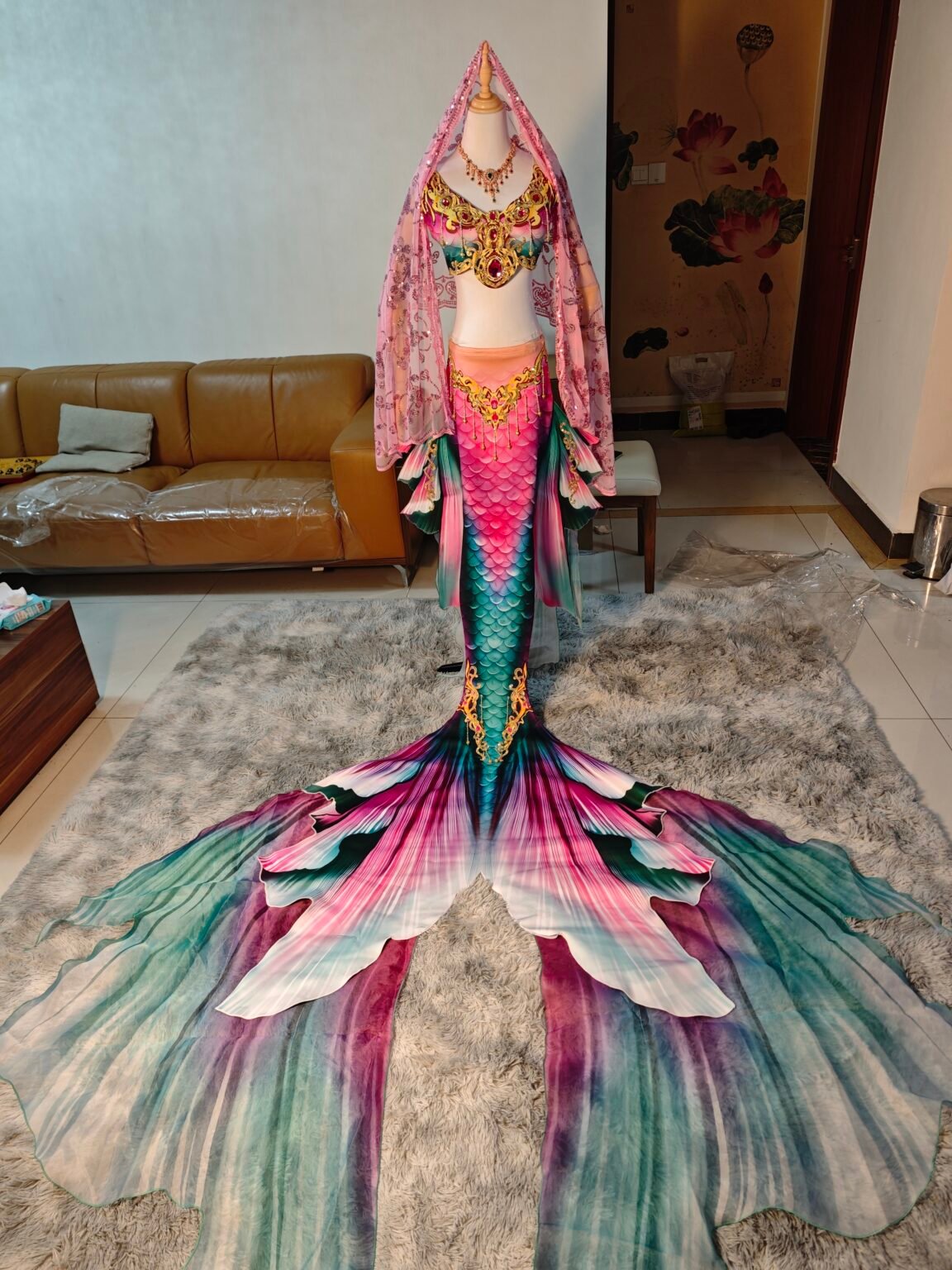 Original Exotic Cleopatra-style Siren Fantasy Mermaid Tail Performance ...